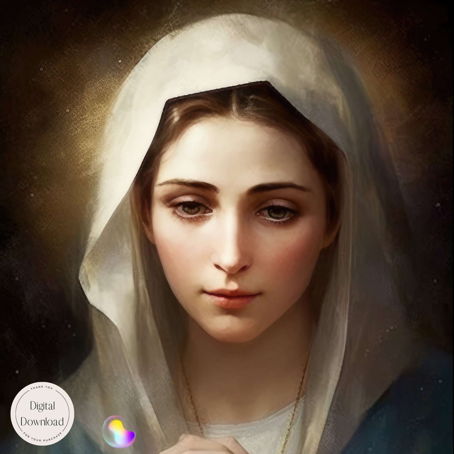 Catholic Marian Icon Printables | Mother Mary Religious Printable Art ...