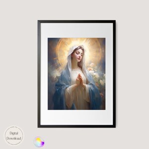 Mother Mary Religious Printable Art 569 | Instant Download | Our Lady ...