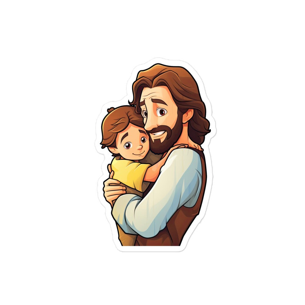 Holy Spirit-guided Jesus Christ Decal for Spiritual Reflection Cute ...