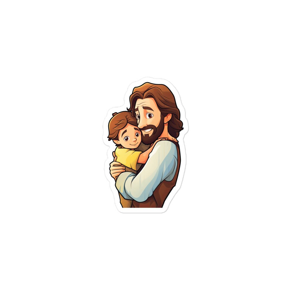 Holy Spirit-guided Jesus Christ Decal for Spiritual Reflection Cute ...