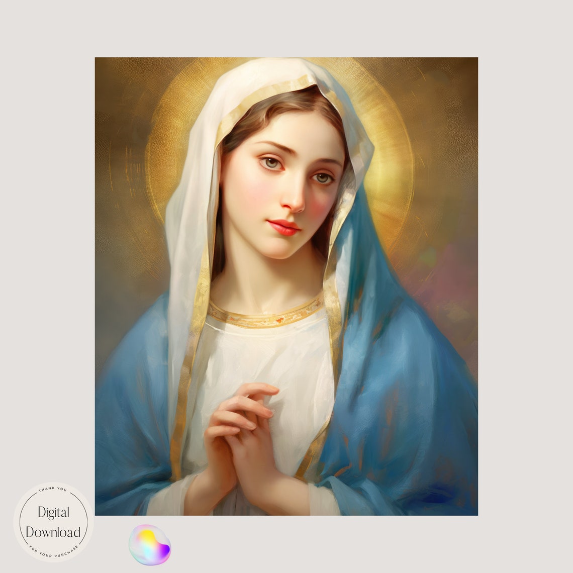 Mother Mary Religious Printable Art 574 Instant Download - Etsy