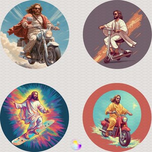 12x Jesus Takes the Wheel Stickers Jesus Christ Sticker Sheet Circle ...