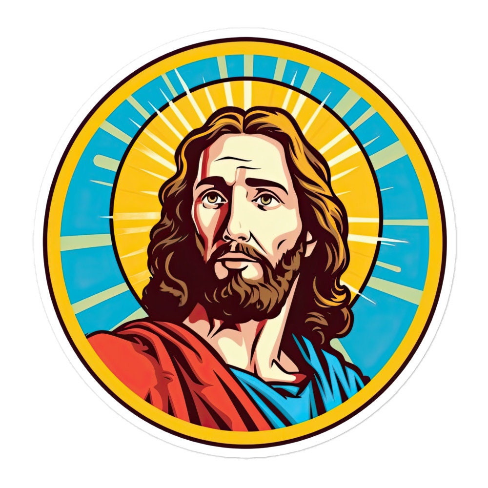 Jesus Christ Sticker Kiss-cut & Bubble-free Premium Stickers - Etsy