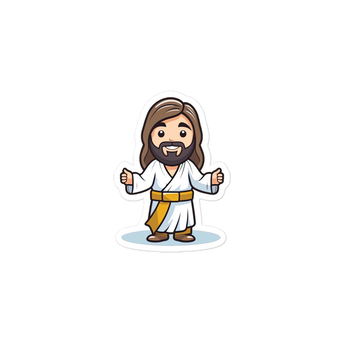 Jesus Christ Vinyl Sticker Guiding Light: Reverent Religious Art for ...