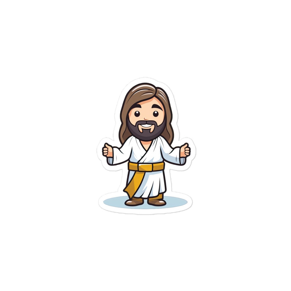 Jesus Christ Vinyl Sticker Guiding Light: Reverent Religious Art for ...