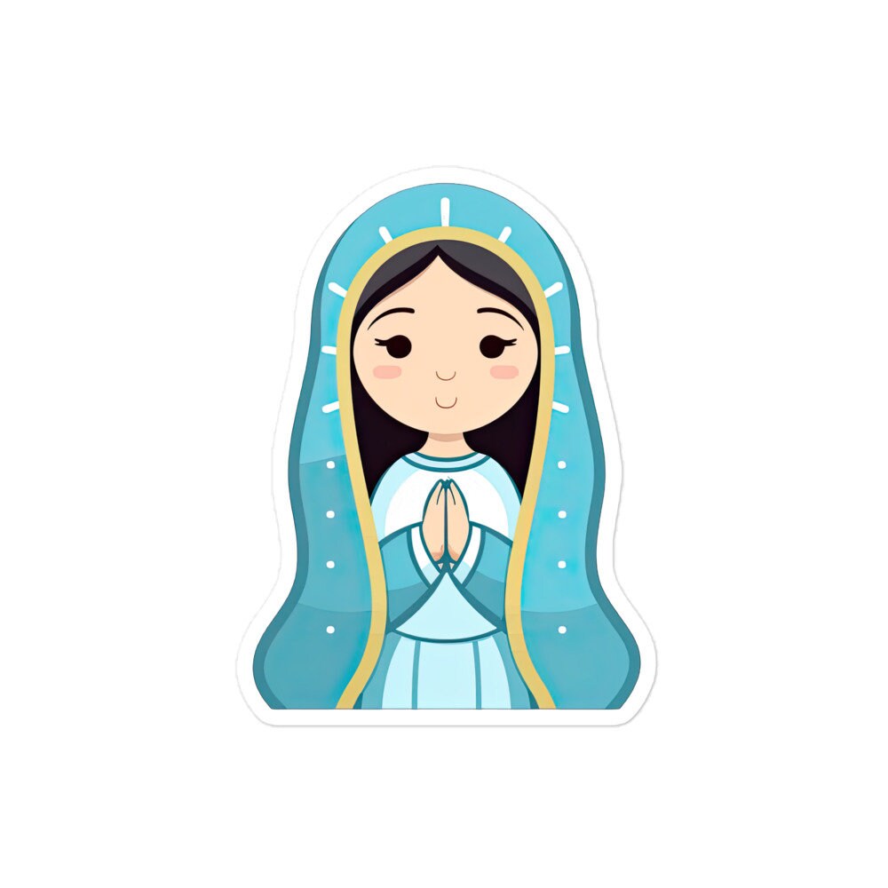 Divine Mother Mary Vinyl Sticker for Journal Decoration - Etsy