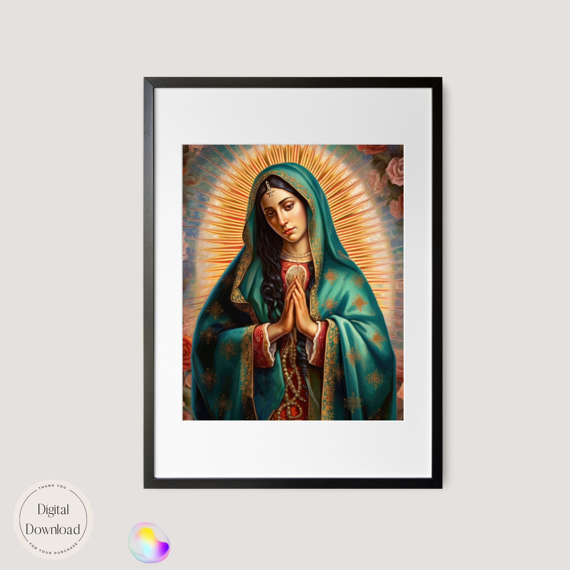 Mother Mary Religious Printable Art 285 Instant Download Holy Mary ...