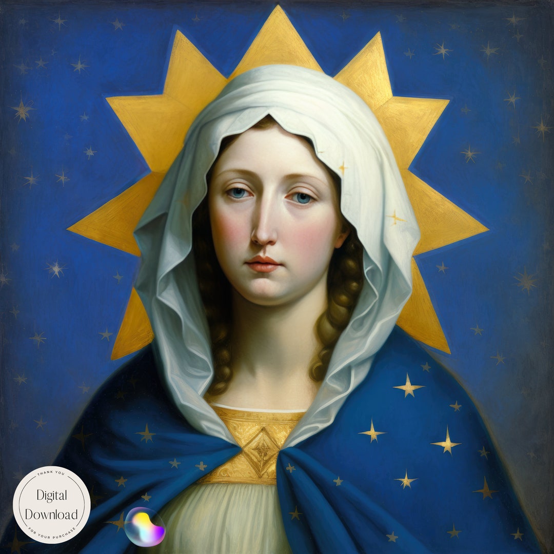 Blessed Mother Mary Digital Art Prints | Mother Mary Religious ...