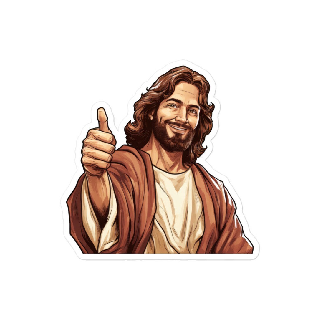 Resurrected Jesus Christ Sticker for Easter Celebrations Cute Jesus ...