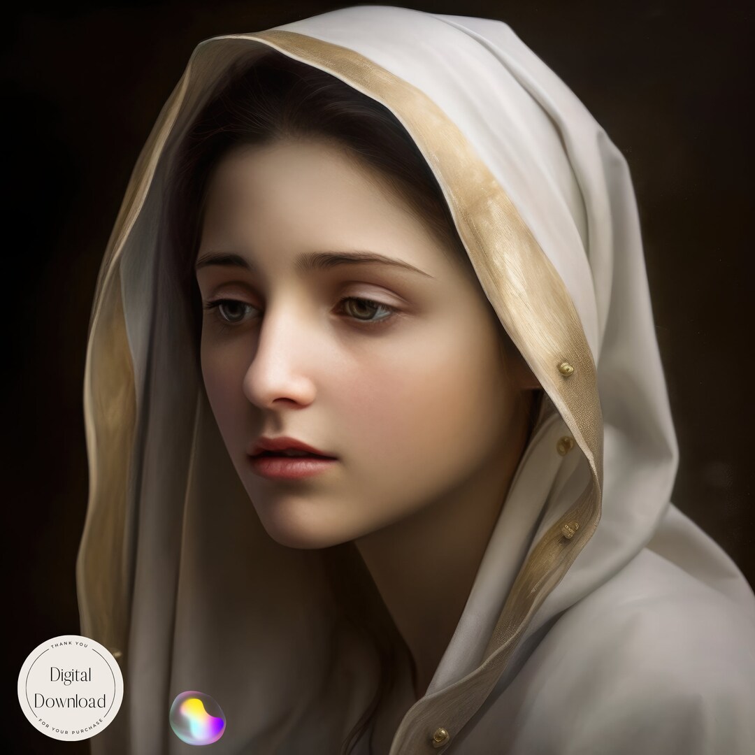Mother Mary Religious Printable Art 370 | Instant Download | Madonna of ...