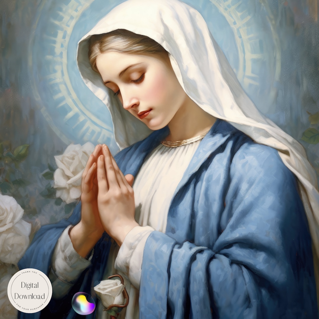 Mother Mary Religious Printable Art 584 | Instant Download | Our Lady ...