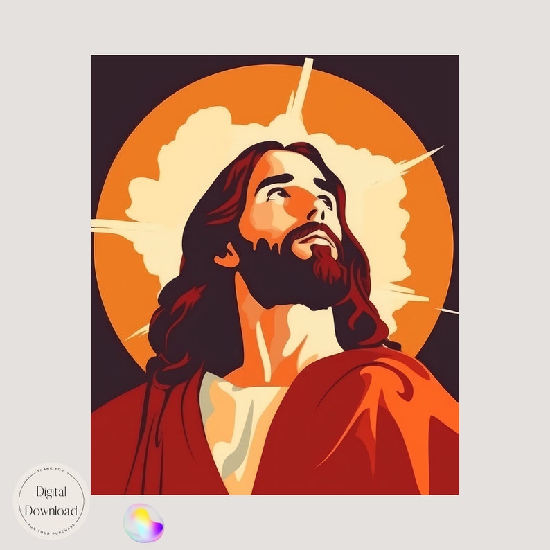 Jesus Christ Religious Printable Art 366 Instant Download Resurrection ...