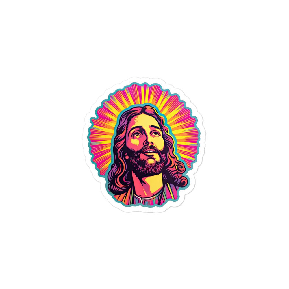 Faith-filled Jesus Christ Vinyl Sticker for Daily Reminders Cute Jesus ...