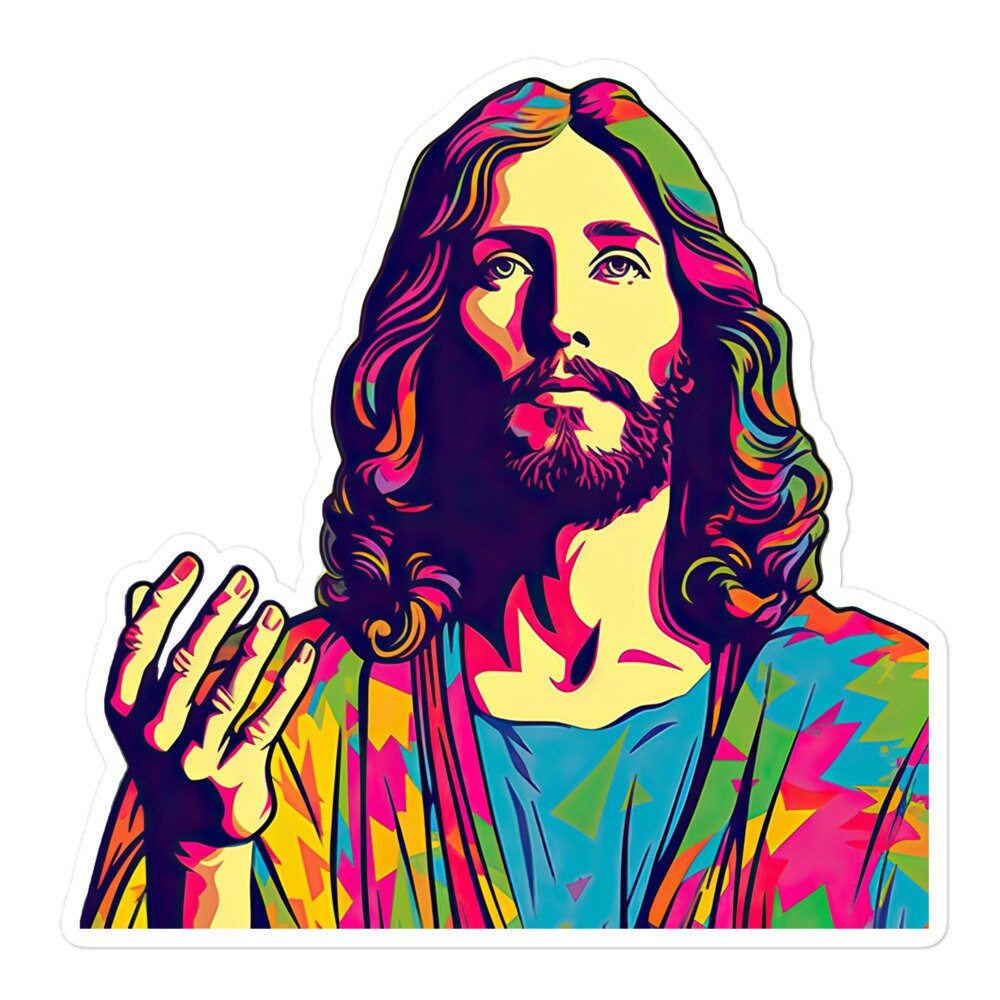 Jesus Christ Decal Kiss-cut & Bubble-free Stickers - Etsy