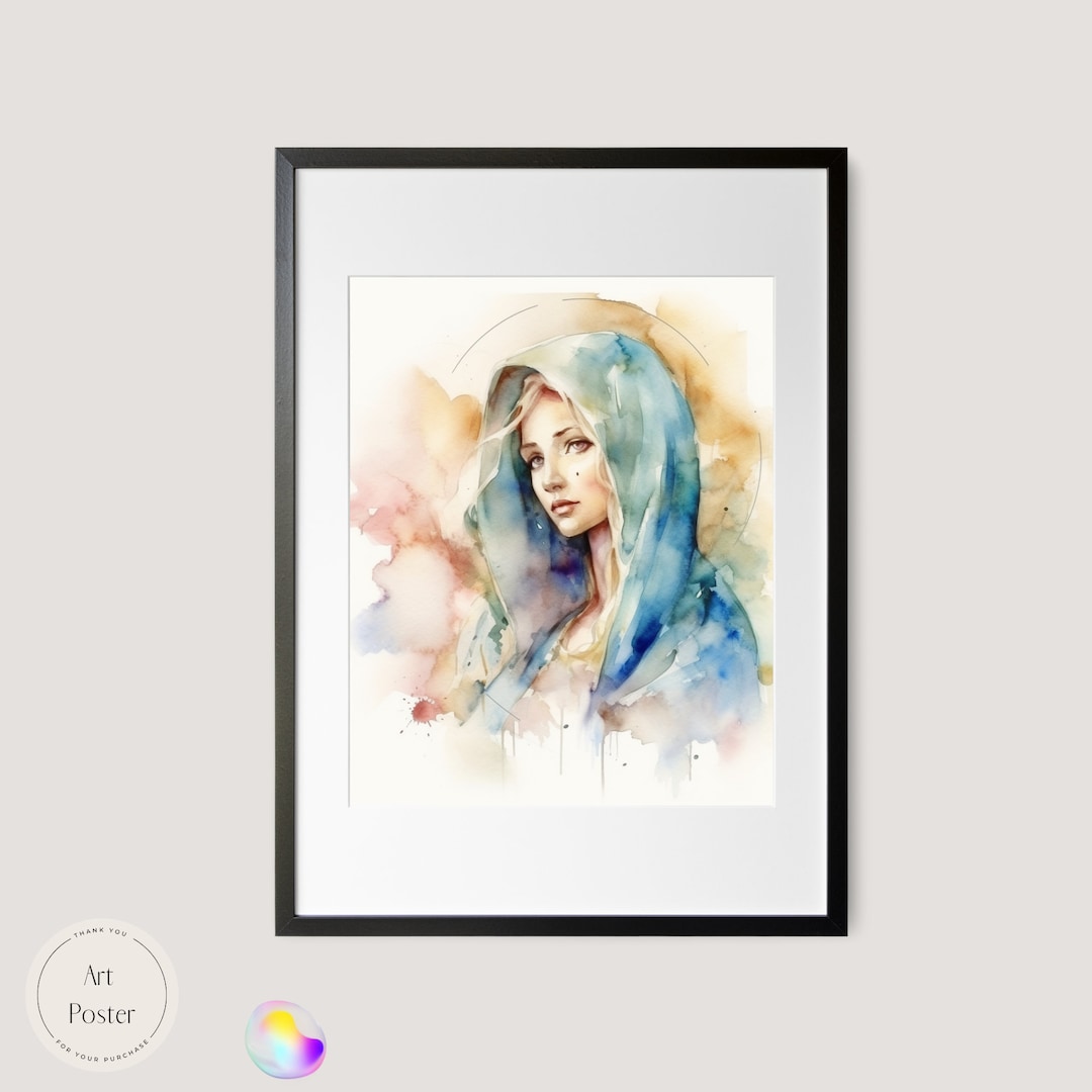 Blessed Virgin Mary Art Print: A Stunning Image of Mary, Our Lady of ...