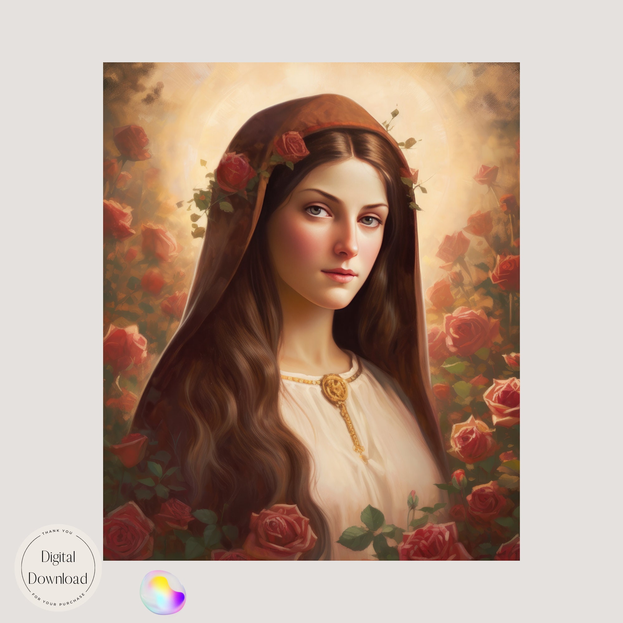 Miracle of Mary Printable Images Divine Mother Mary Graceful - Etsy