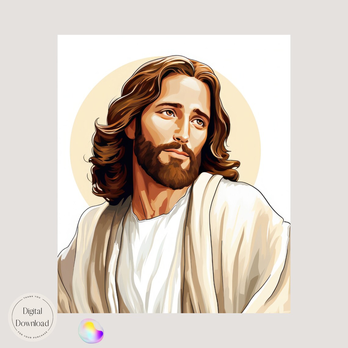 Jesus Christ Religious Printable Art 203 Instant Download Christ's ...