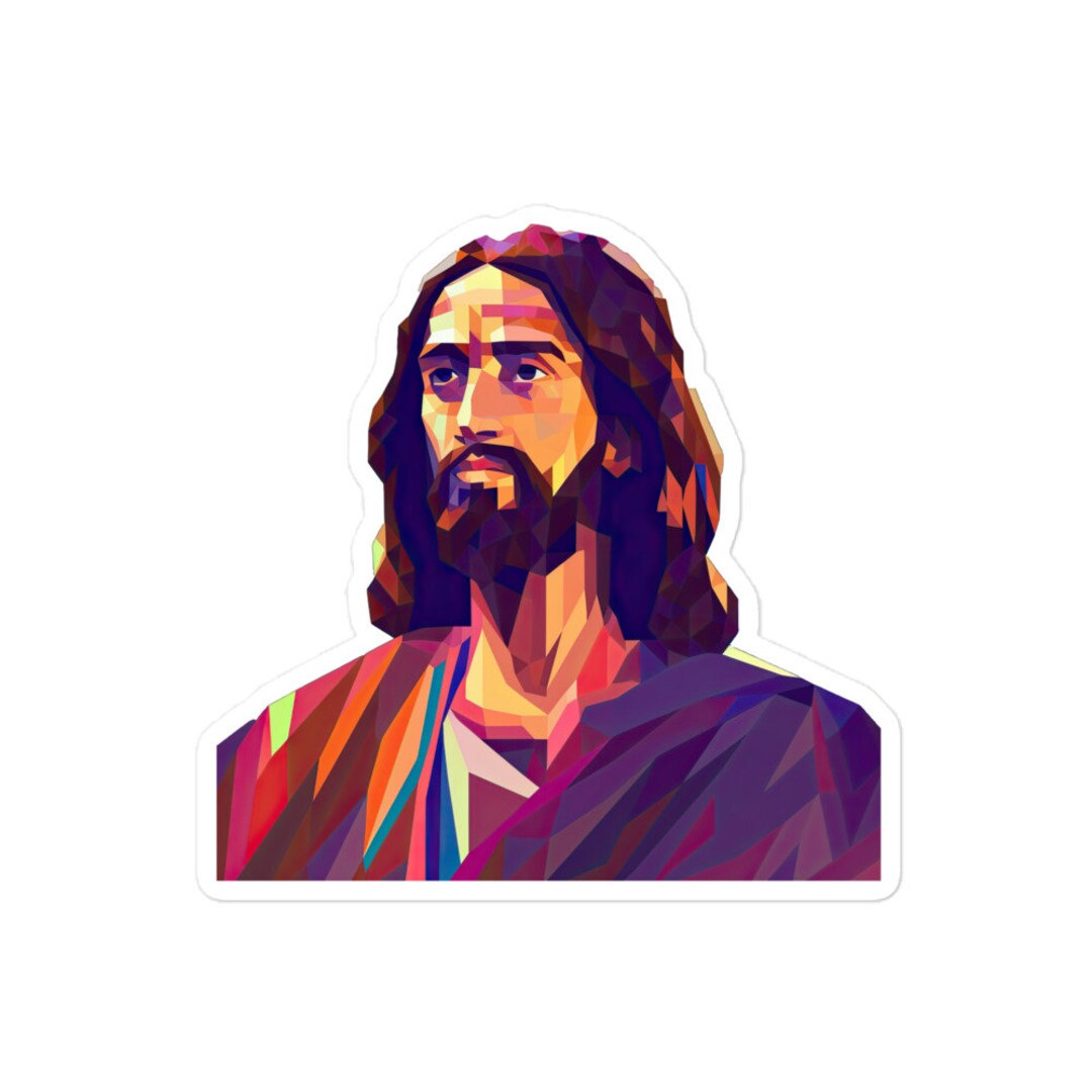 Jesus Christ Decal | Kiss-cut & Bubble-free Stickers - Etsy