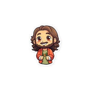 Resurrected Jesus Christ Sticker for Easter Celebrations | Cute Jesus ...