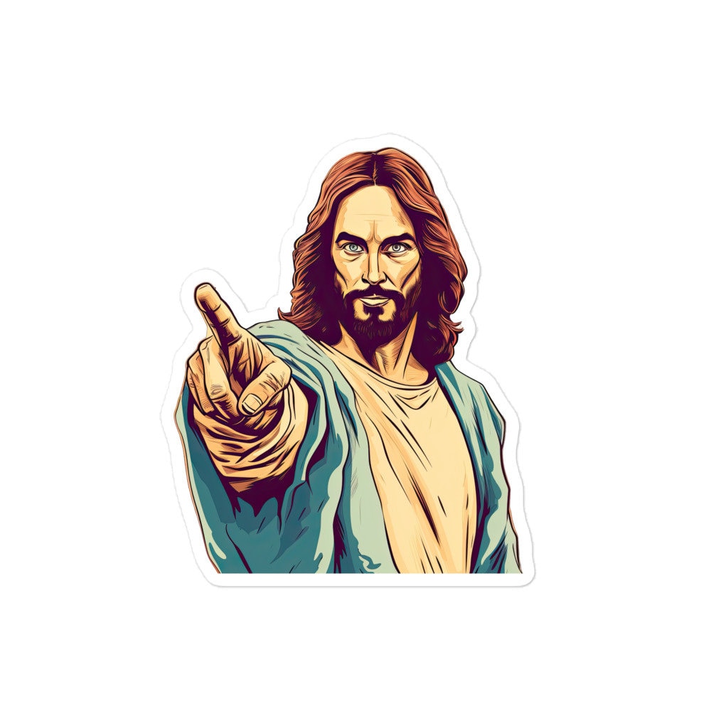 Jesus Christ Sticker Kiss-cut & Bubble-free Premium Stickers - Etsy