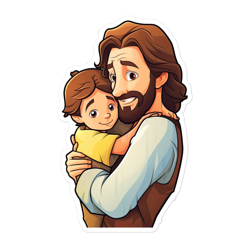 Holy Spirit-guided Jesus Christ Decal for Spiritual Reflection Cute ...