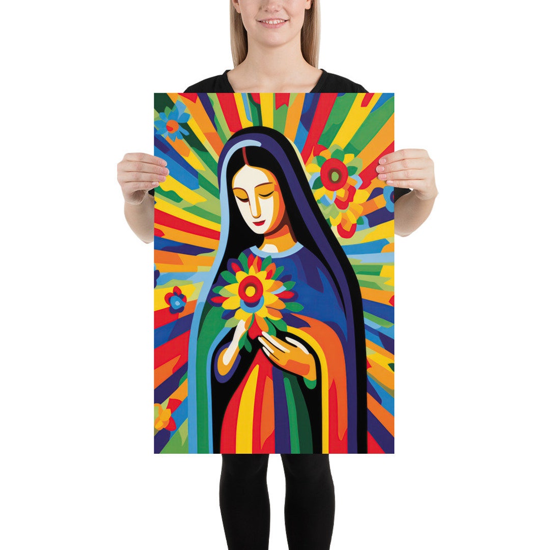 Kunst Poster Marian Christmas Blessings: Holy Season Home Decor Schaffe ...