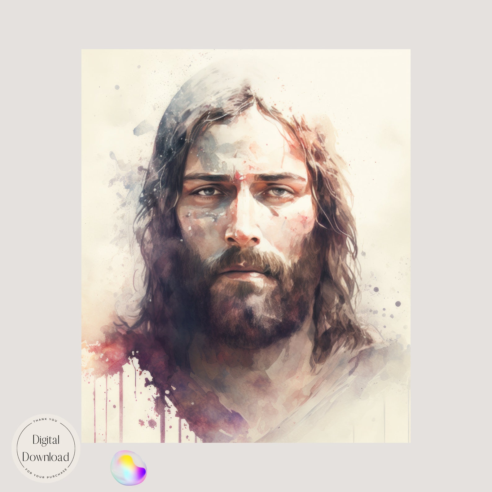 Jesus Christ Religious Printable Art 376 Instant Download - Etsy