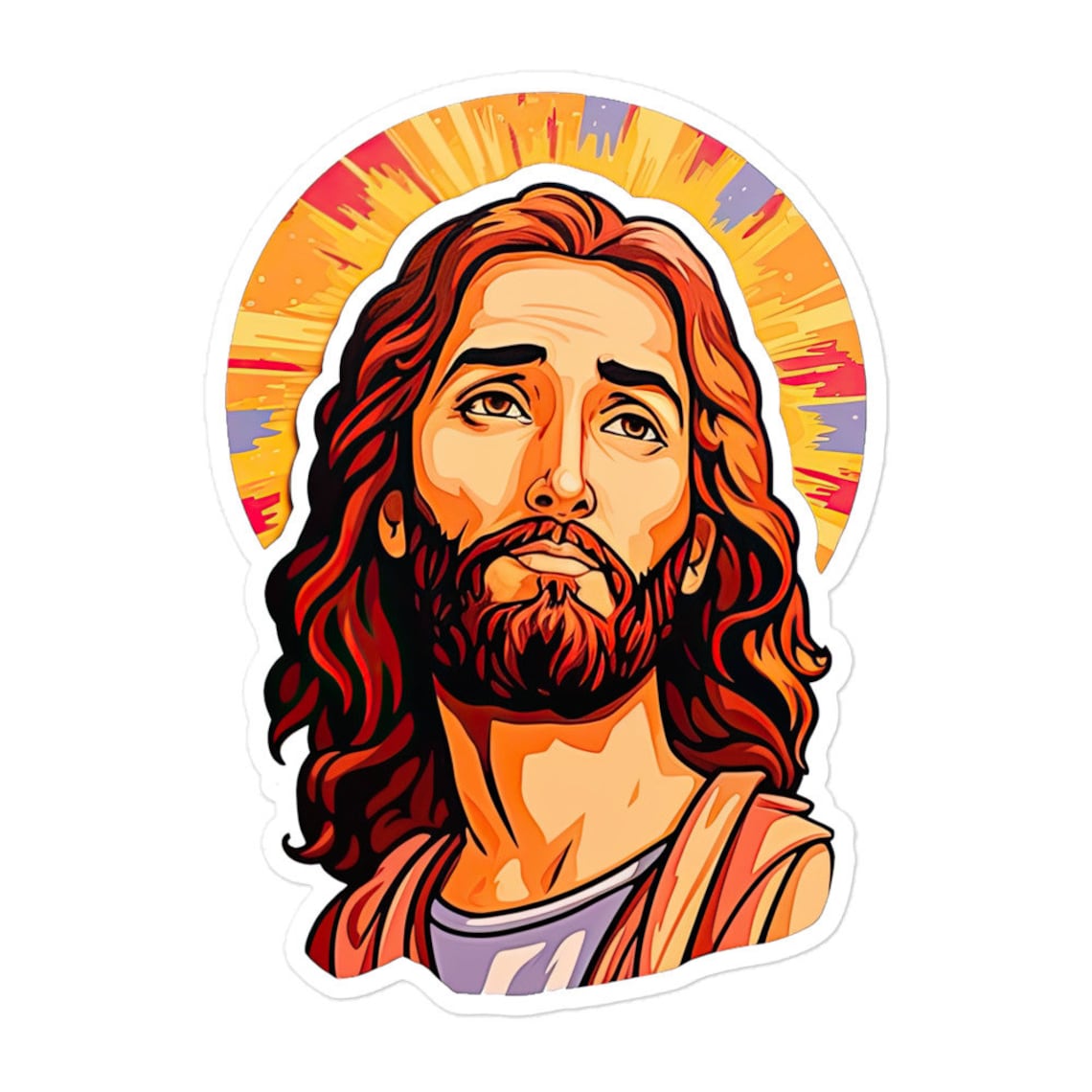 Miraculous Healing of Jesus Christ Decal for Comfort and Peace Cute ...