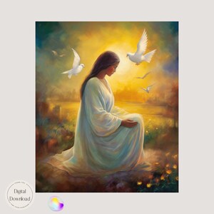 Mother Mary Religious Printable Art 471 | Instant Download | Queen of ...