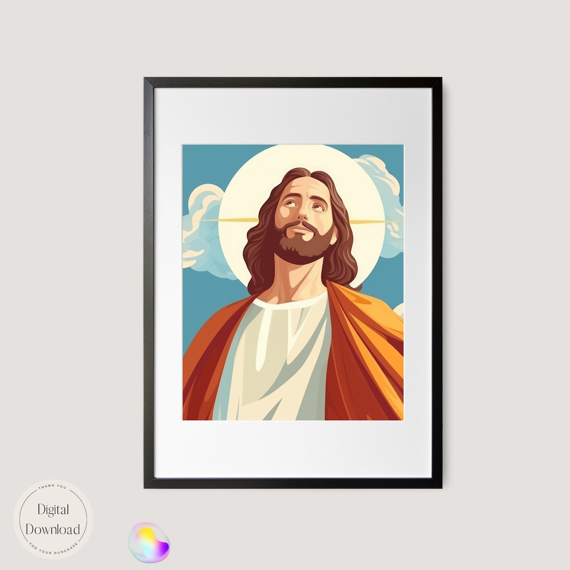 Jesus Christ Religious Printable Art 192 | Instant Download | Messiah's ...
