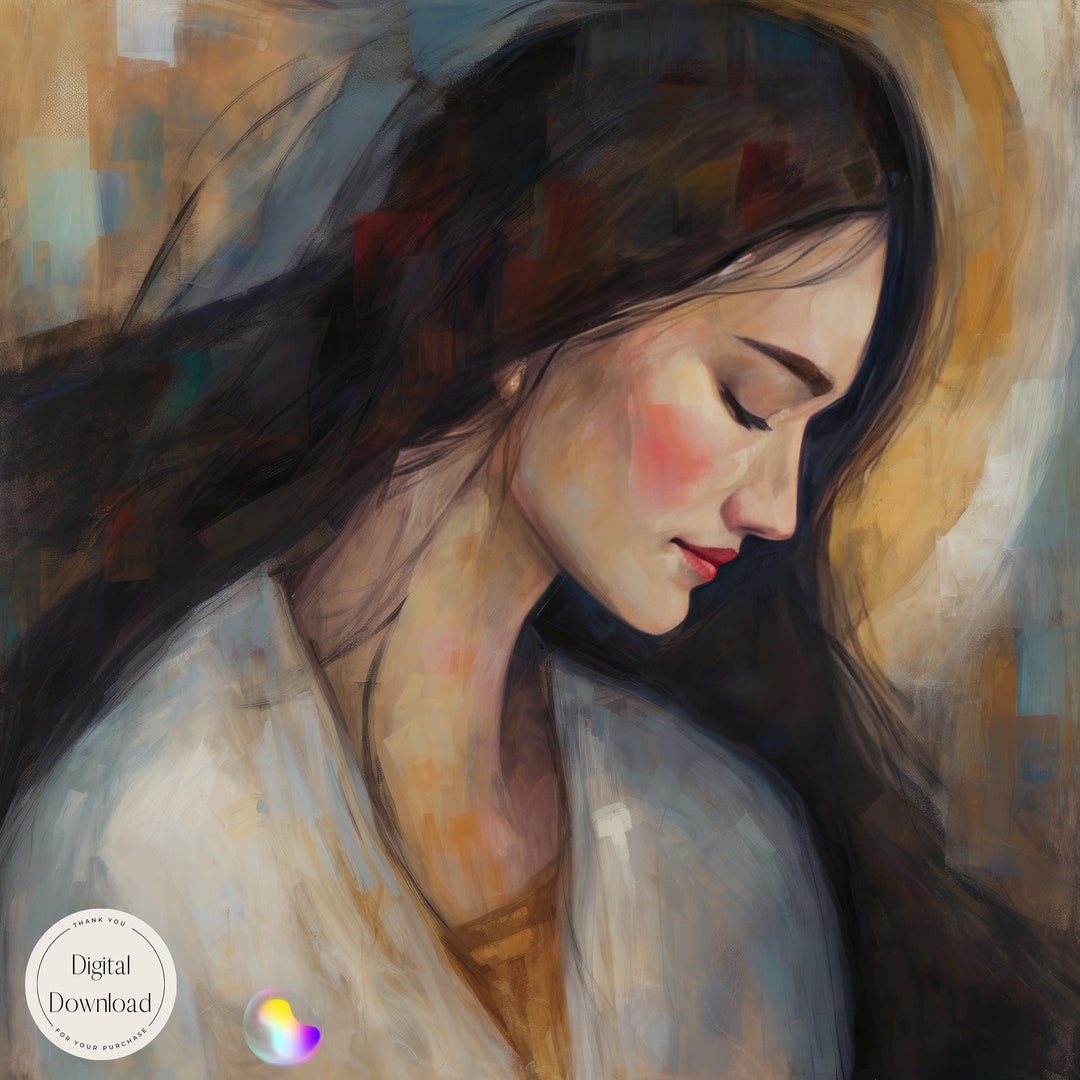 Mother Mary Religious Printable Art 328 | Instant Download | Holy ...