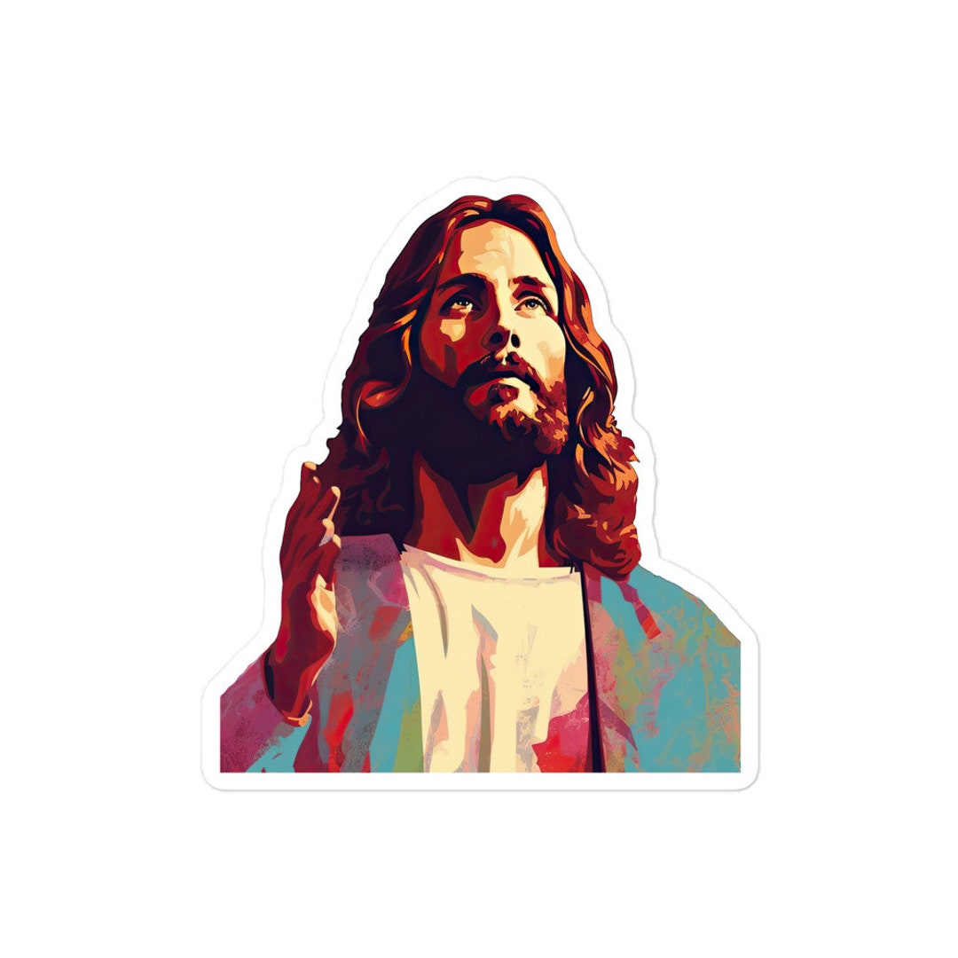 Jesus Christ Decal Kiss-cut & Bubble-free Stickers - Etsy