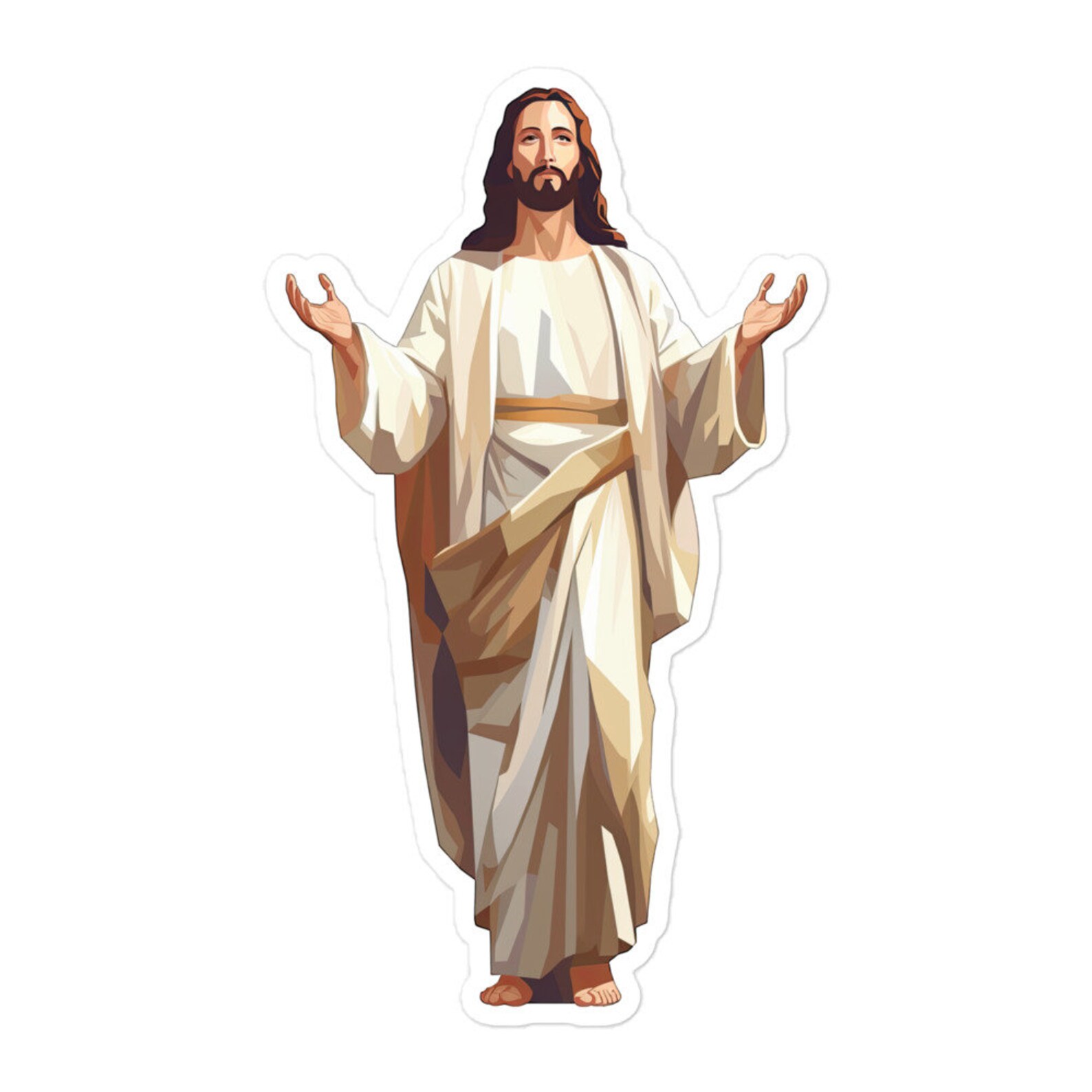 Divine Grace of Jesus Christ Sticker for Christian Devotion Cute Jesus ...