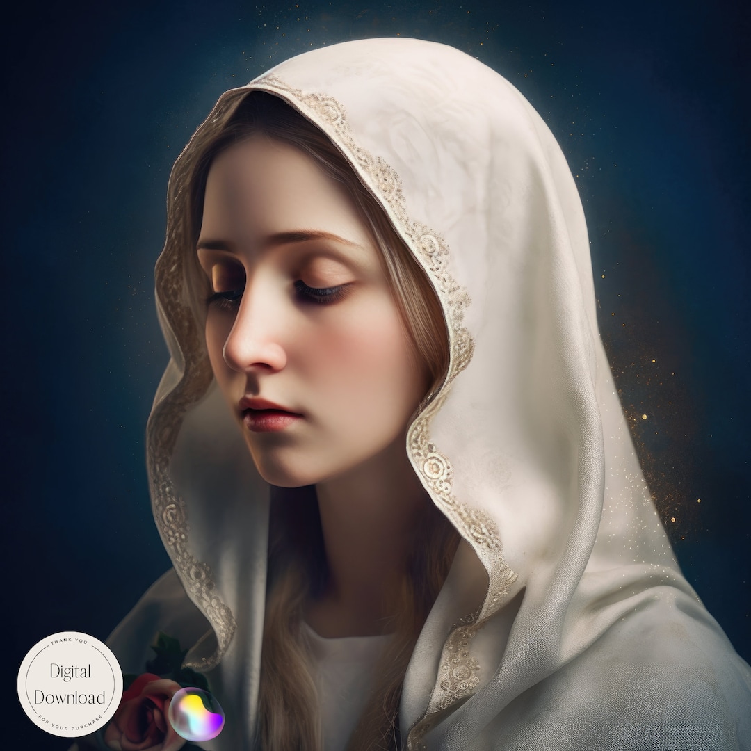 Mother Mary Religious Printable Art 374 | Instant Download | Our Lady ...