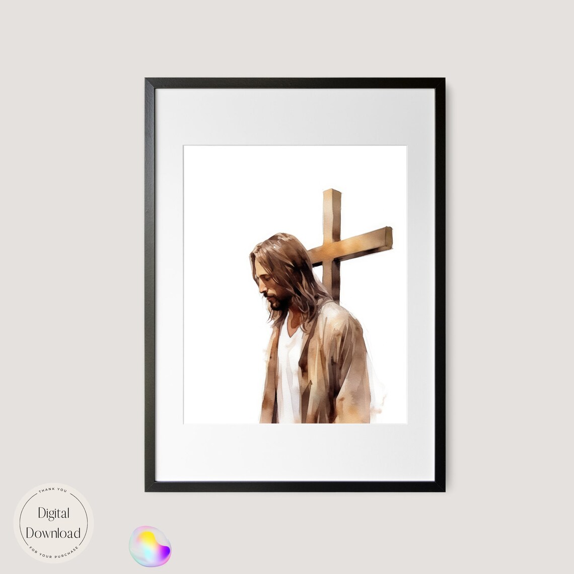 Jesus Christ Religious Printable Art 150 Instant Download Sacred Heart ...