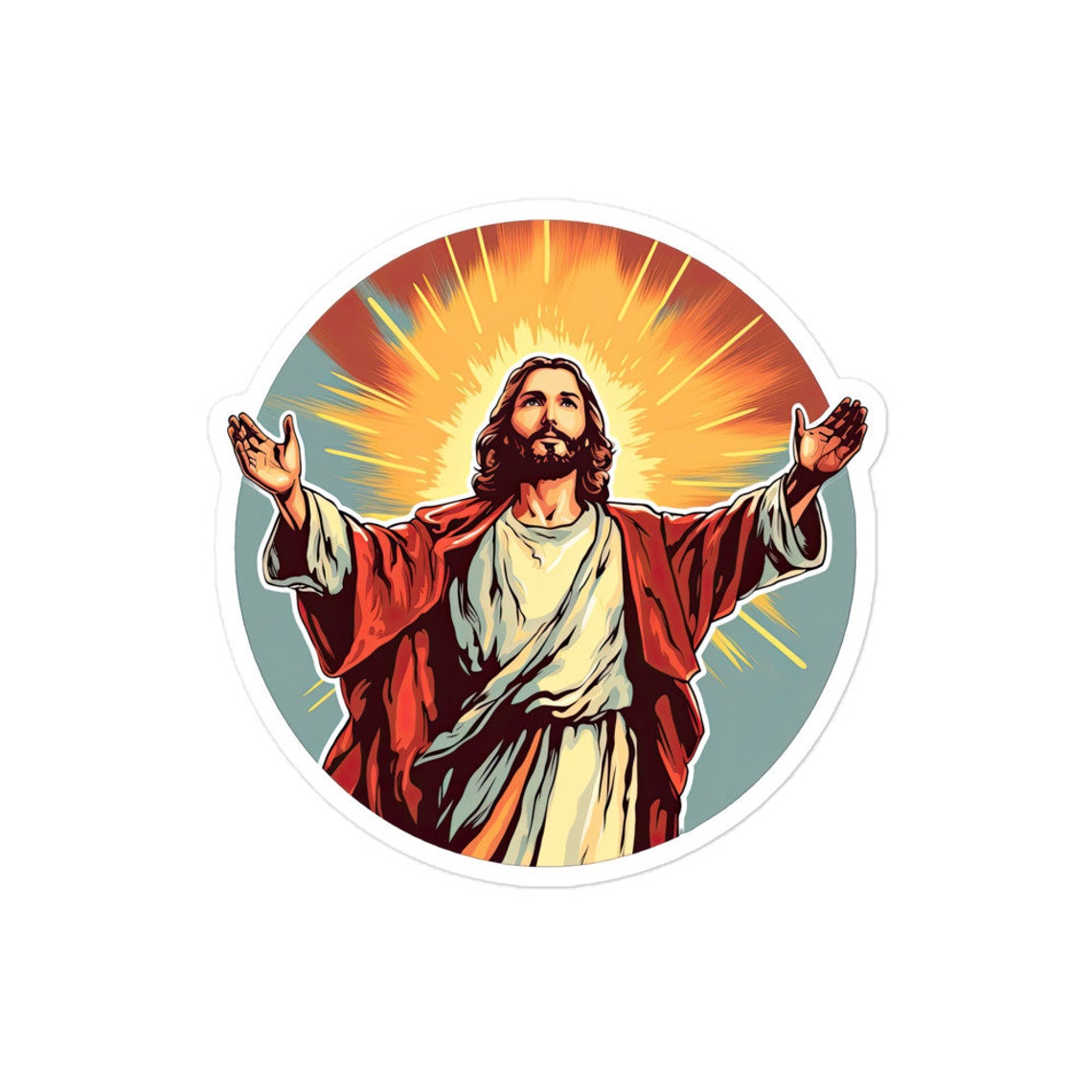 Jesus Christ Sticker | Kiss-cut & Bubble-free Premium Stickers - Etsy