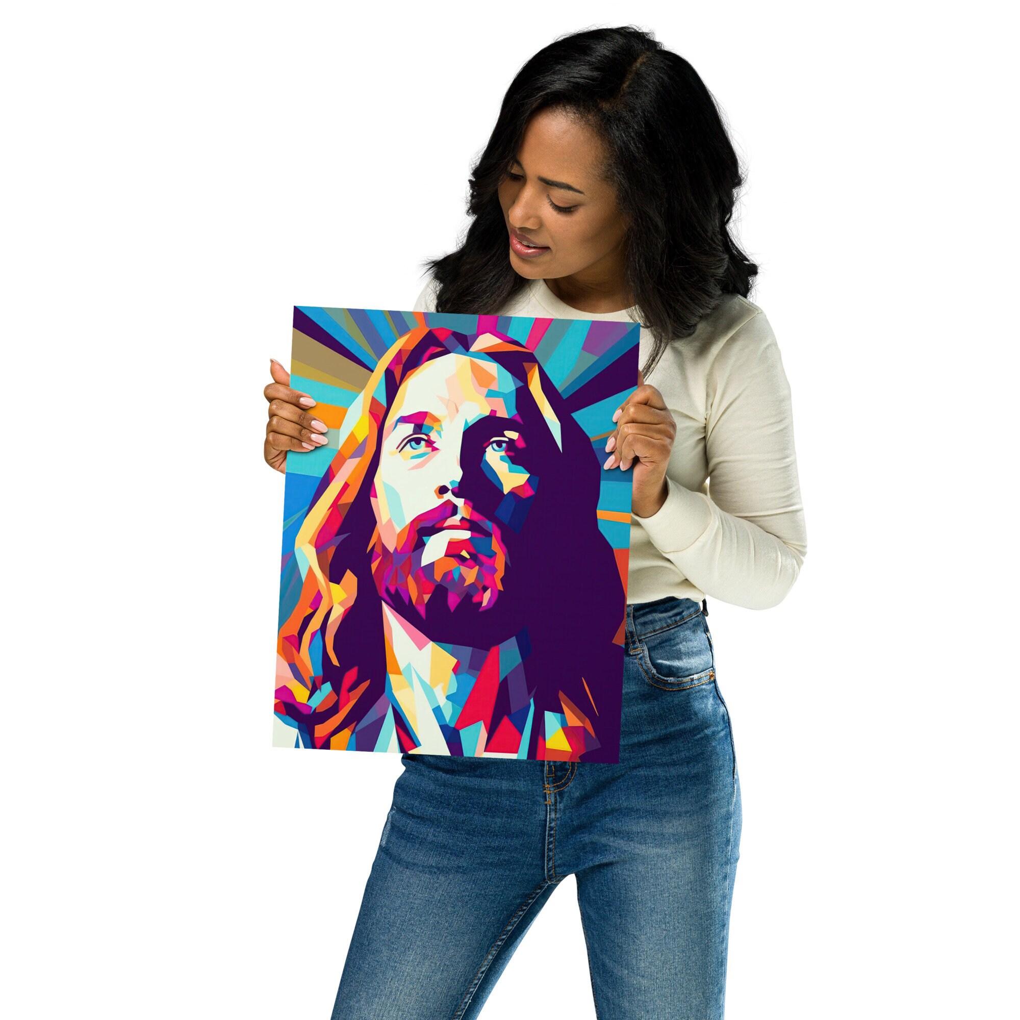 Jesus Christ, Light of Hope: Religious Poster Christmas Miracle Easter ...