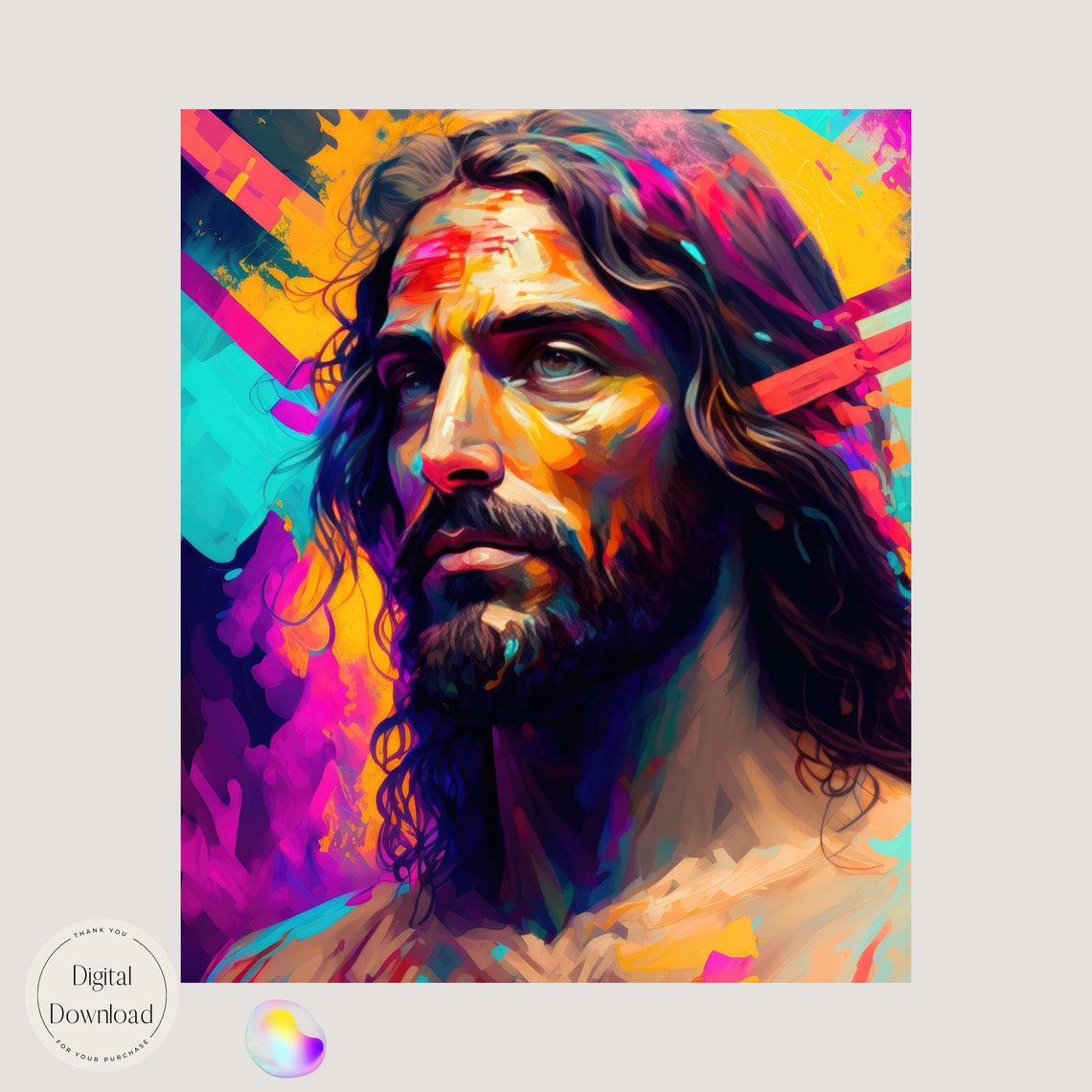 Jesus Christ Religious Printable Art 297 Instant Download Messiah's ...
