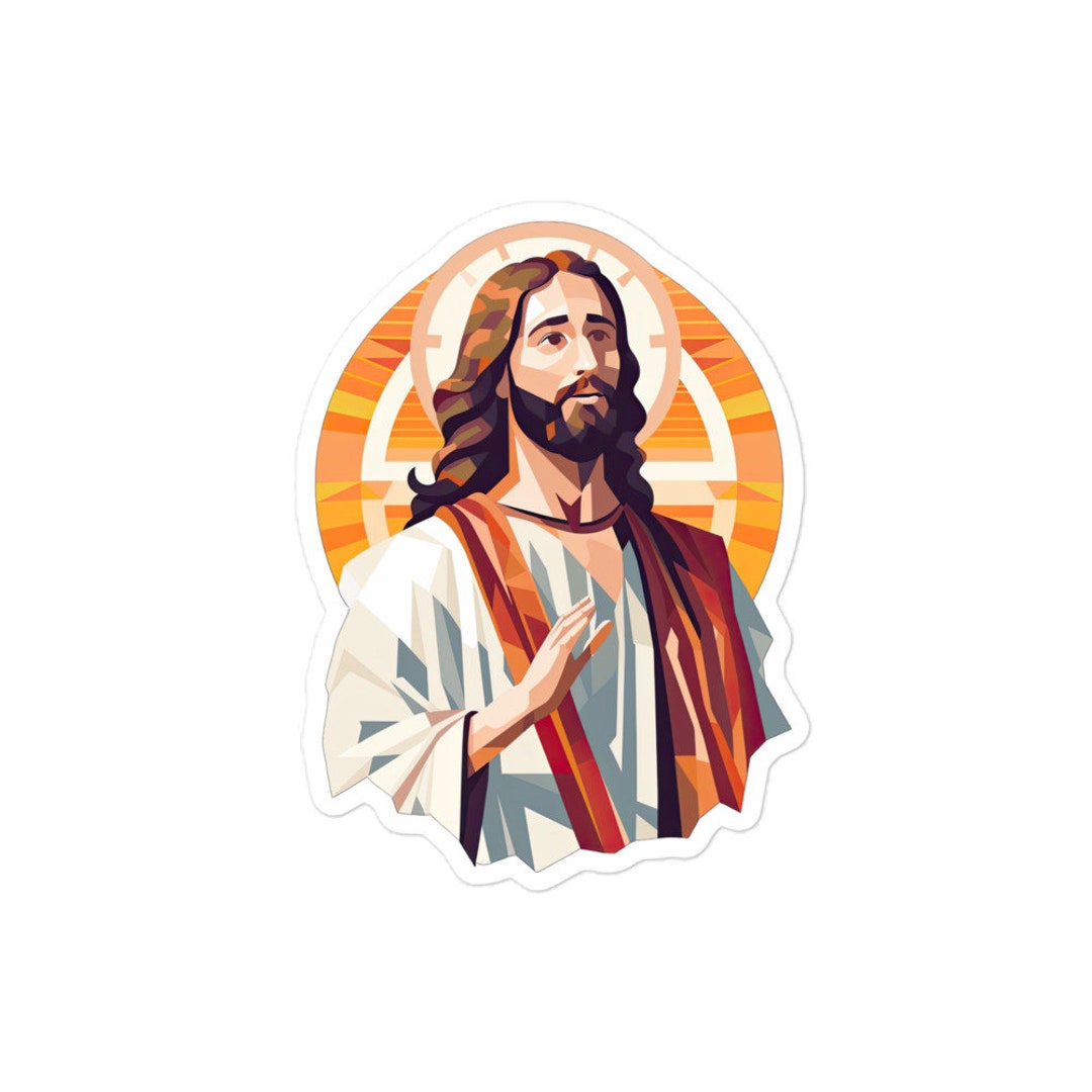 Jesus Christ Sticker | Kiss-cut & Bubble-free Premium Stickers - Etsy