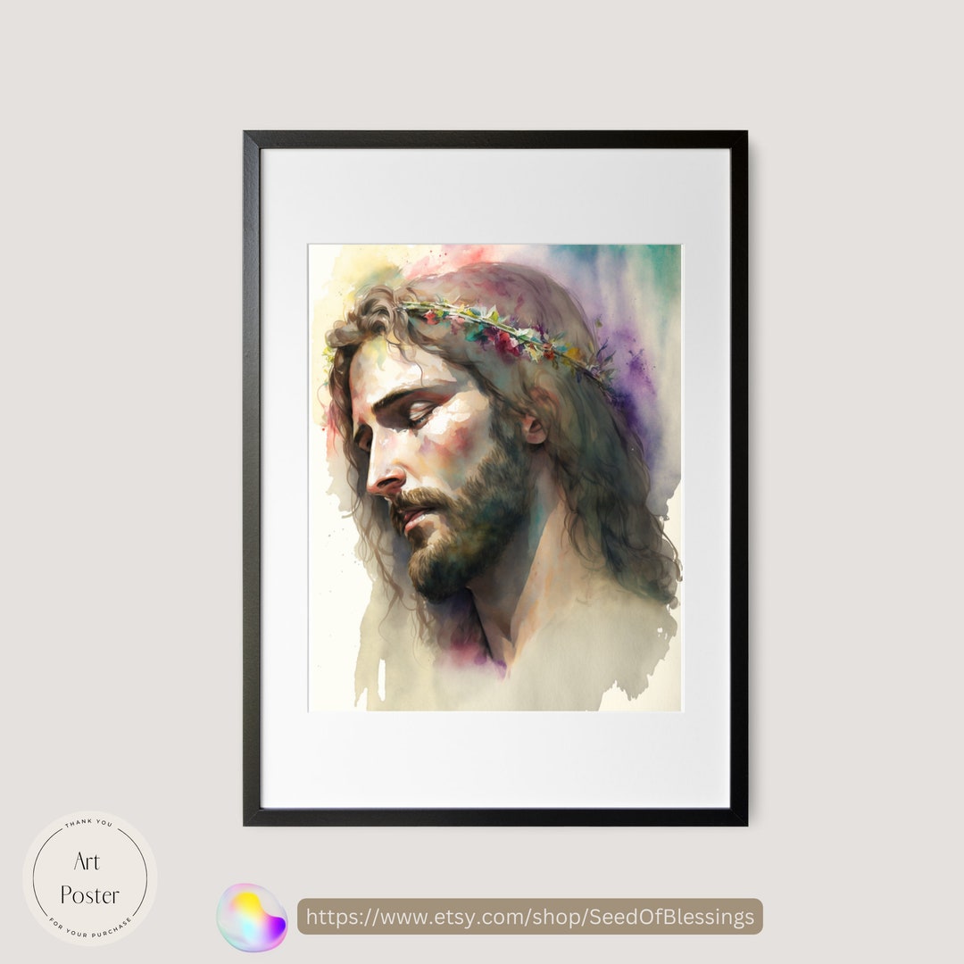 Christ the Redeemer Portrait Religious Art Christian Wall - Etsy