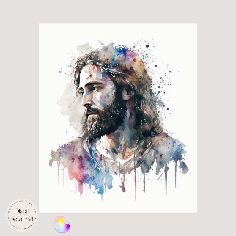 Jesus Christ Religious Printable Art 77 Instant Download Messiah's ...
