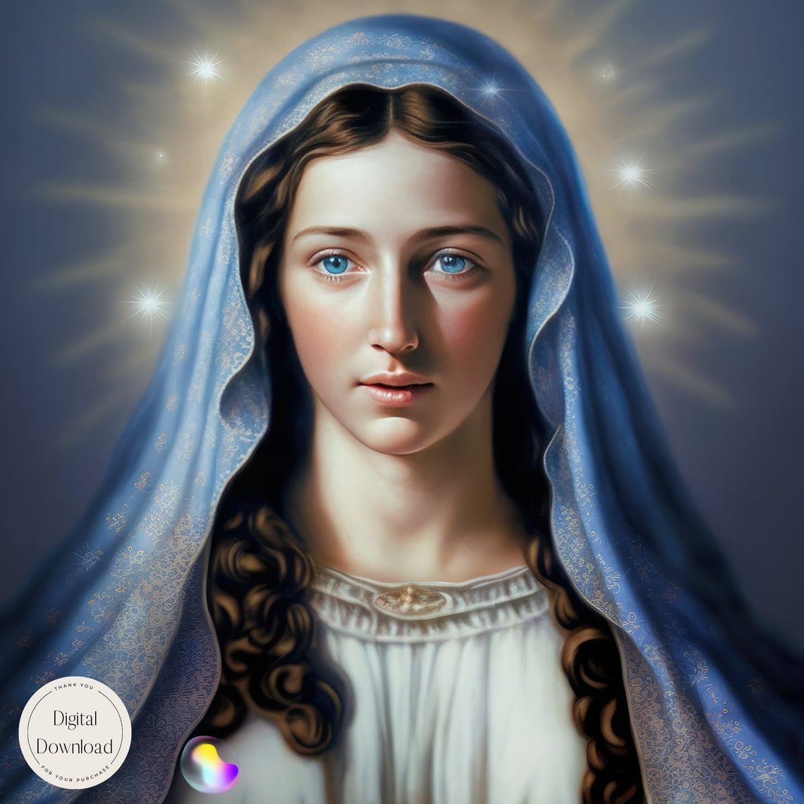 Holy Mary Devotion Scene Prints Mother Mary Religious Printable Art 39 ...