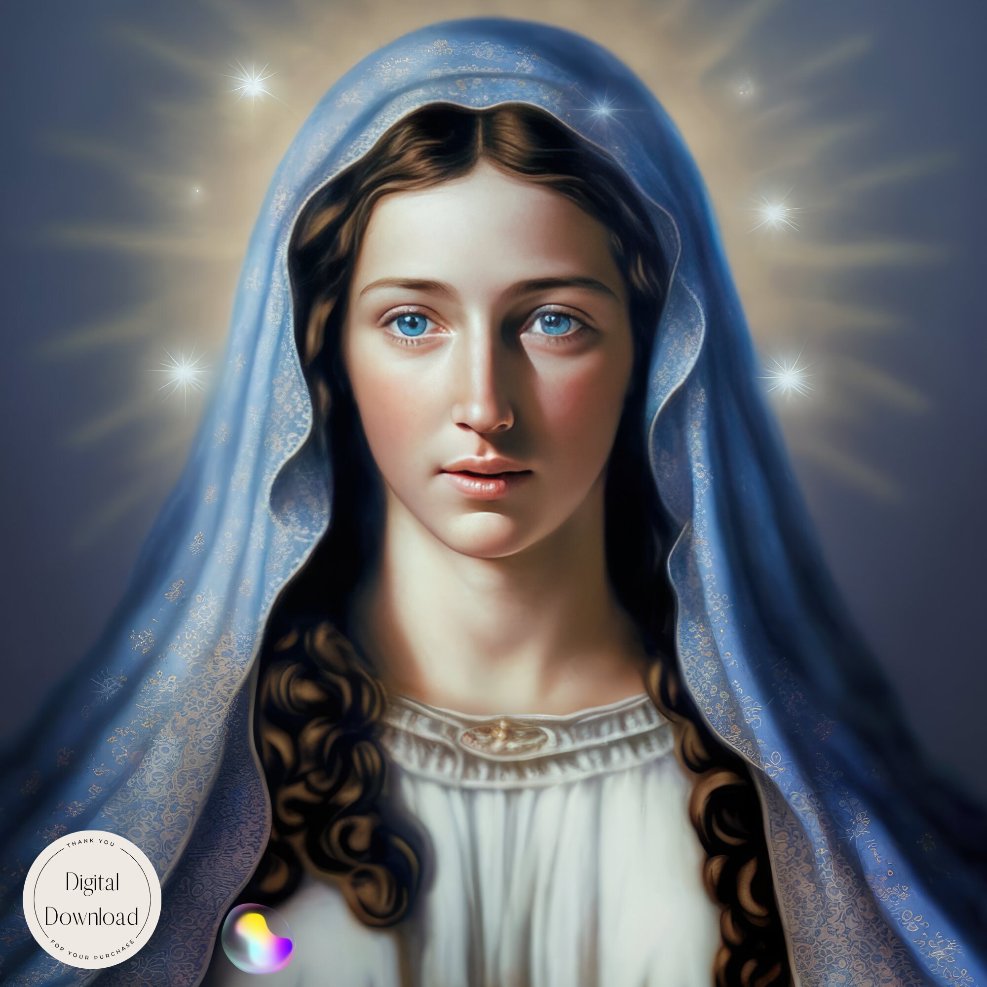 Holy Mary Devotion Scene Prints Mother Mary Religious Printable Art 39 ...