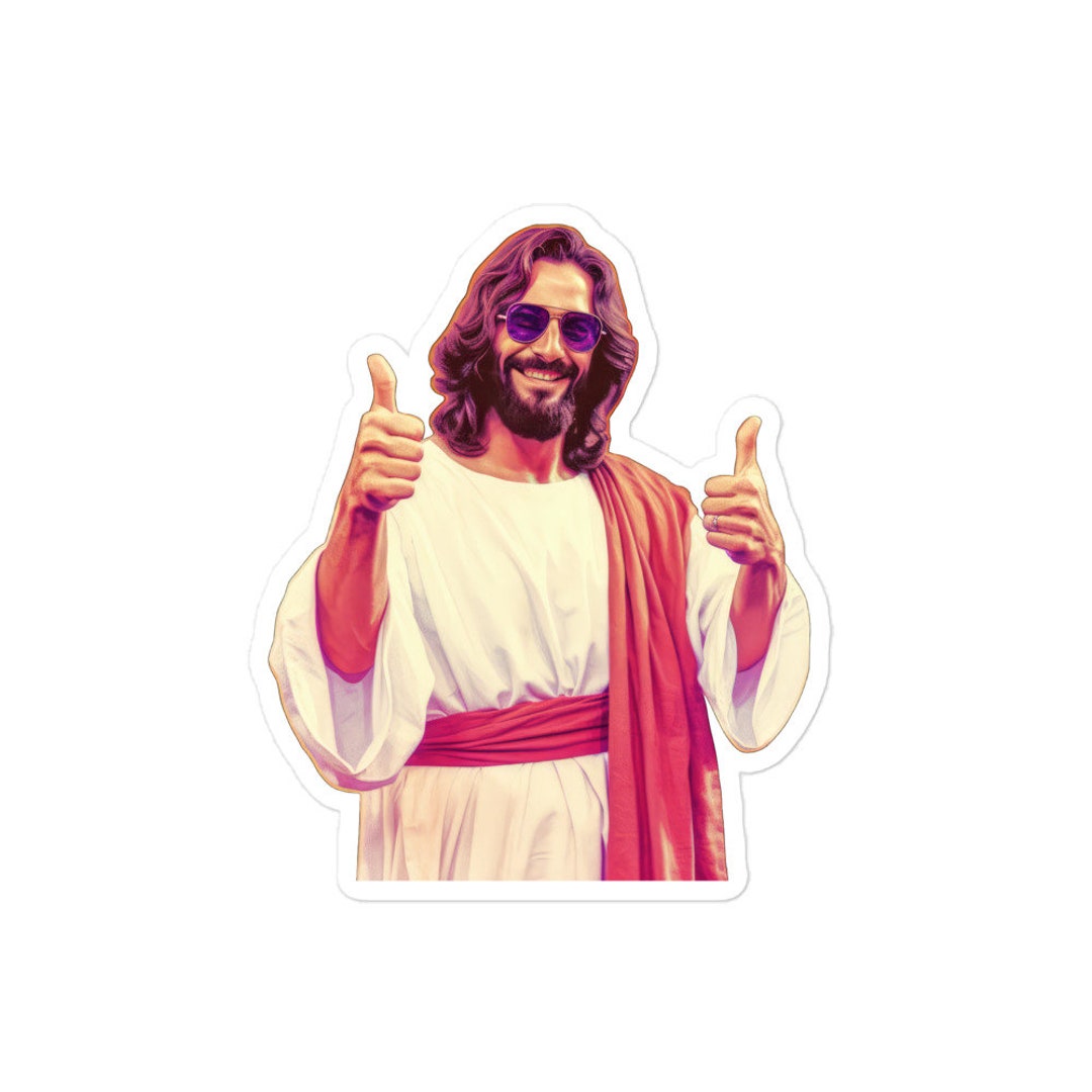 Faithful Jesus Christ Vinyl Sticker for Personal Belongings Cute Jesus ...