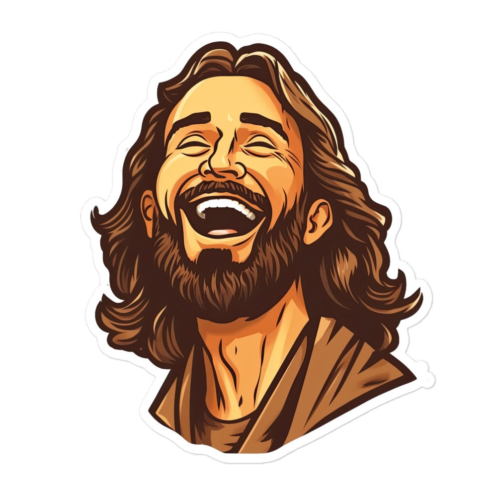 Divine Guidance of Jesus Christ Vinyl Sticker for Life's Journey Cute ...