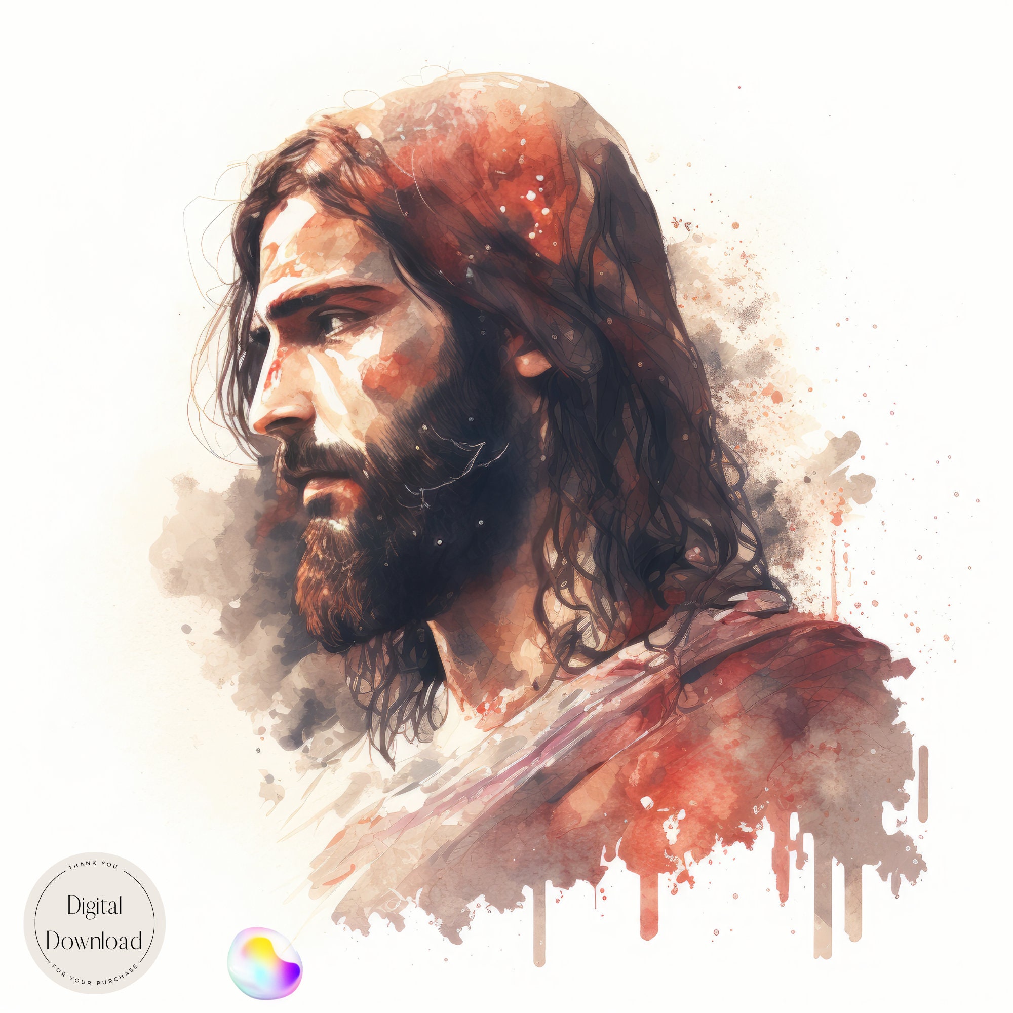 Jesus Christ Religious Printable Art 235 | Instant Download | Spiritual ...