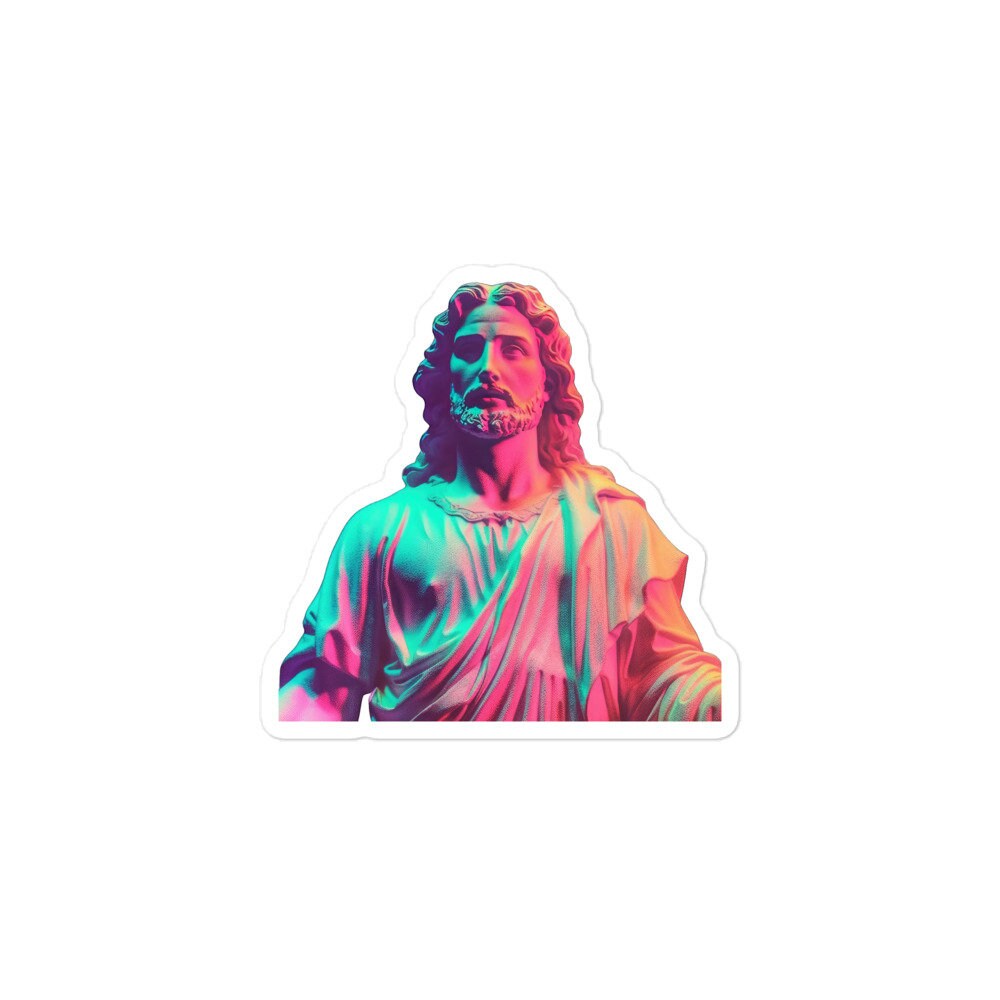 Pink Jesus Sticker Jesus Christ Decal Kiss-cut & Bubble-free Stickers ...
