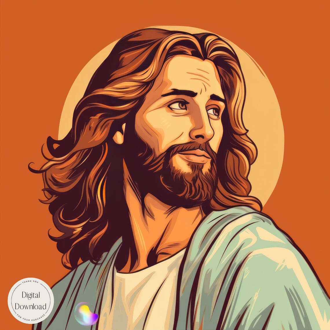 Jesus Christ Religious Printable Art 75 Instant Download - Etsy