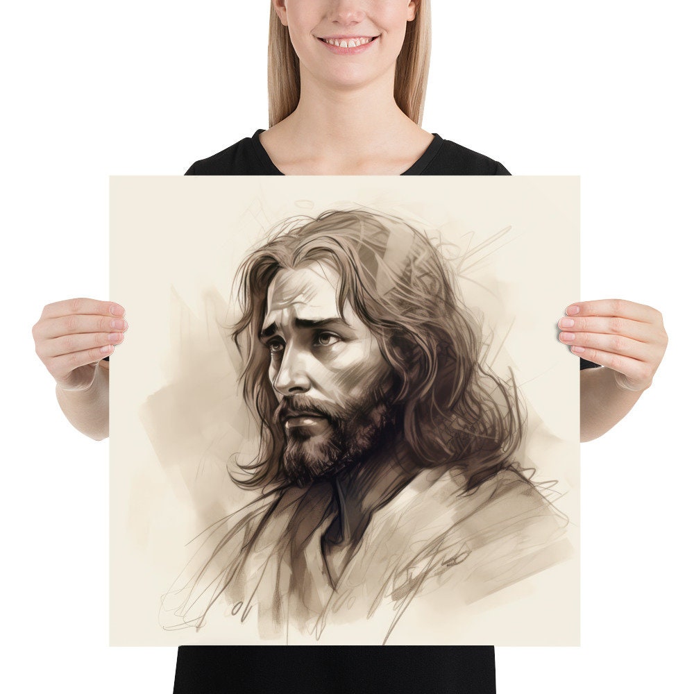 Jesus Christ Portrait, Art to Show Your Faith, Beautiful Addition to ...