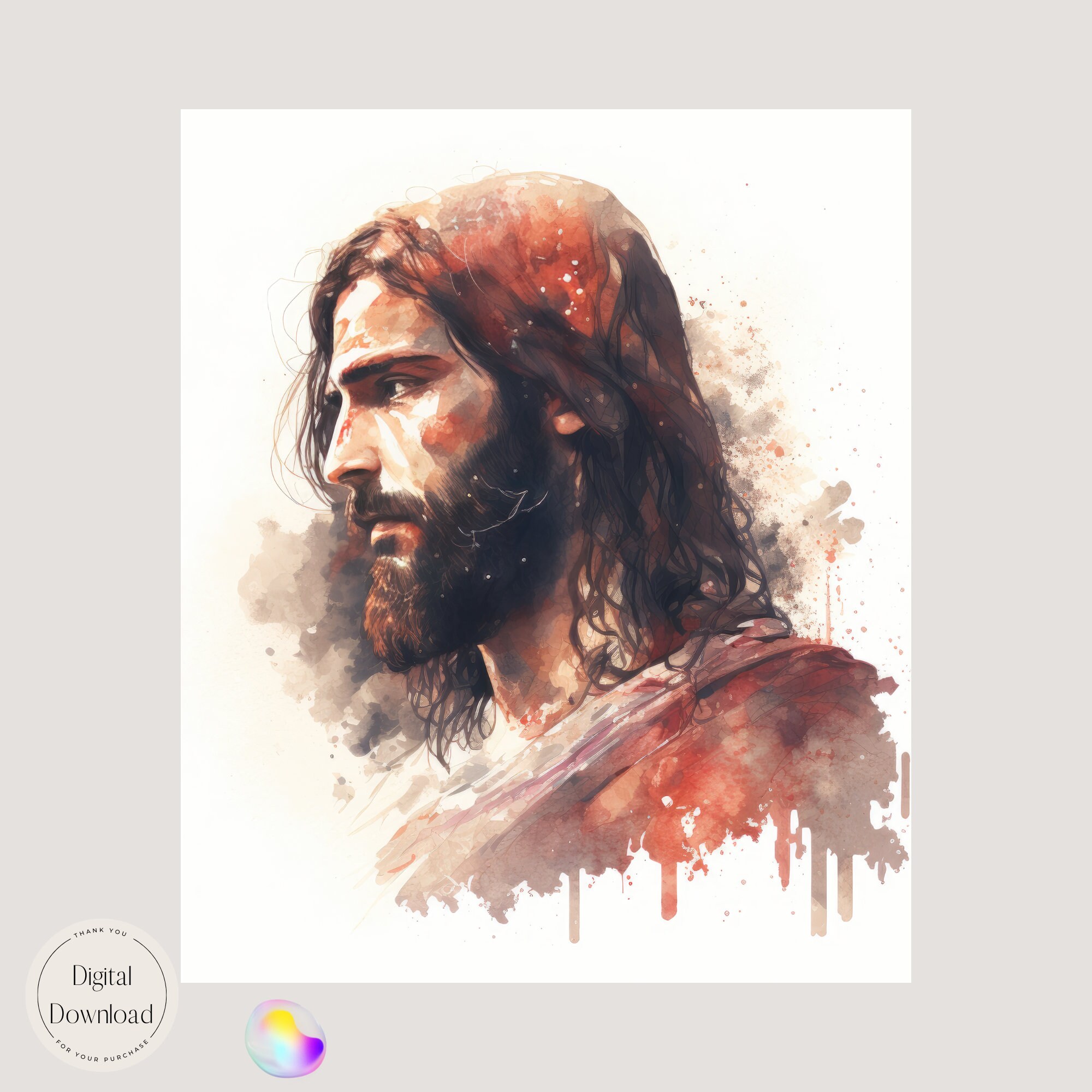 Jesus Christ Religious Printable Art 235 | Instant Download | Spiritual ...